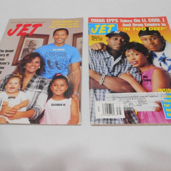 Jet Magazine | Other | Lot 2 Vintage 99s Jet Magazines Ll Cool J Omar ...